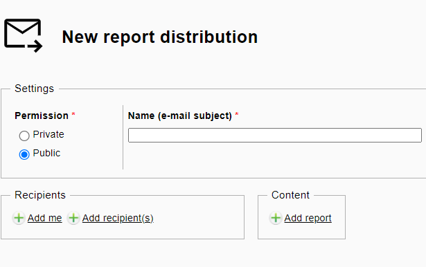 Creating and configuration of automatic email reports – Customer Support